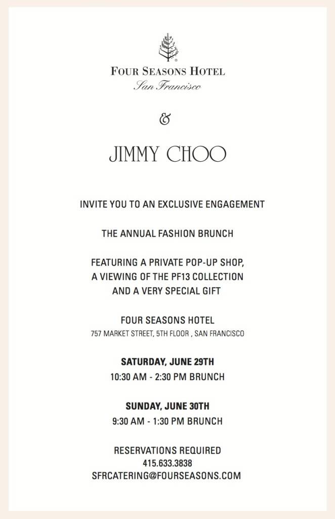 This Weekend - Jimmy Choo Pop Up at the Four Seasons - Haute Living