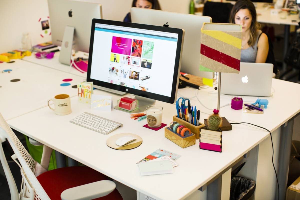 The desk of Brit Co founder Brit Morin
