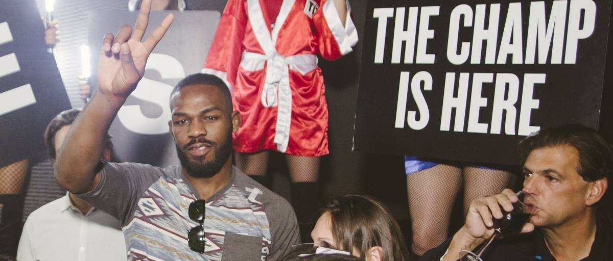 Jon Jones Parties at Hakkasan