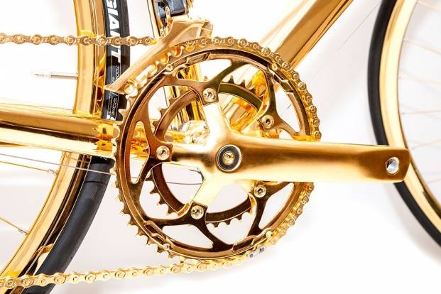 Goldgenie's 24K Gold Bicycle Makes it Haute To Go Green