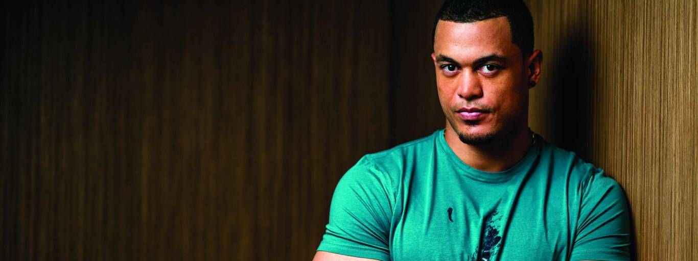Miami Marlins' Giancarlo Stanton Stands and Delivers