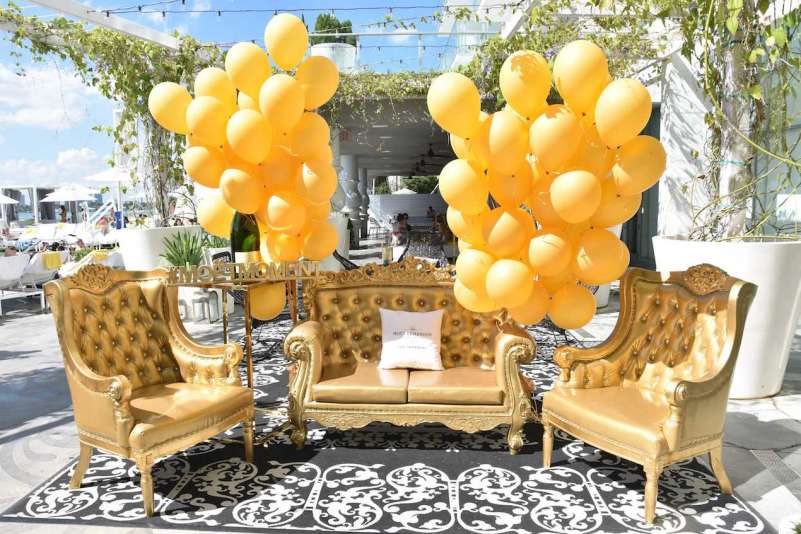 The Mondrian Hotel had a Moët Moment at Oscars-Themed Pool Party