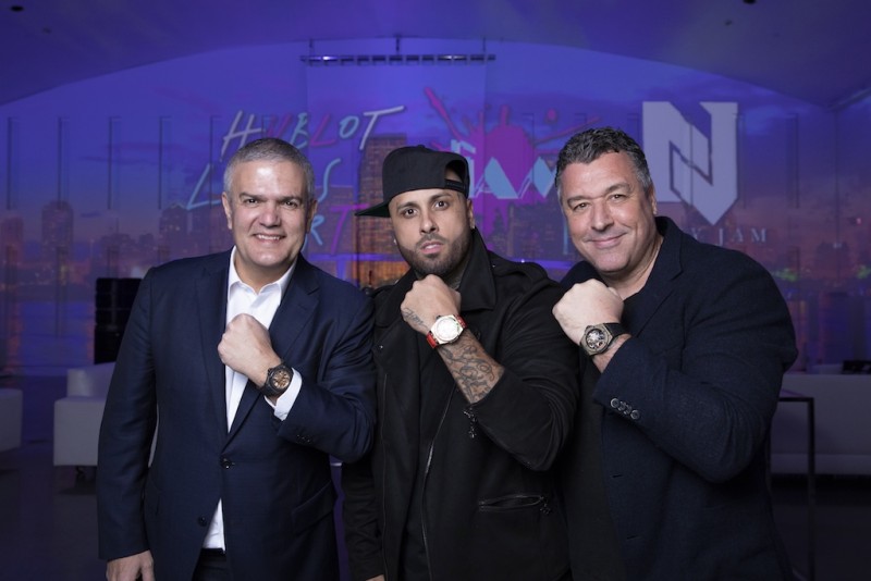 Hublot Launches Nicky Jam Watch During Art Basel Miami