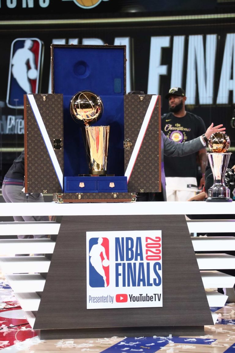 First-Ever Louis Vuitton NBA Finals Trophy Case + LVxNBA Capsule