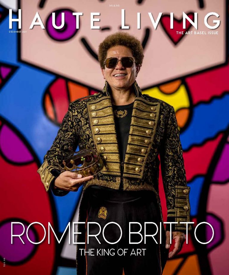 The King of Art Romero Britto Haute Living Cover Story