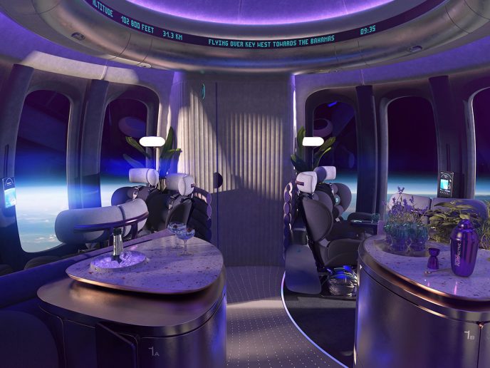 Inside The World’s First Luxury Space Lounge