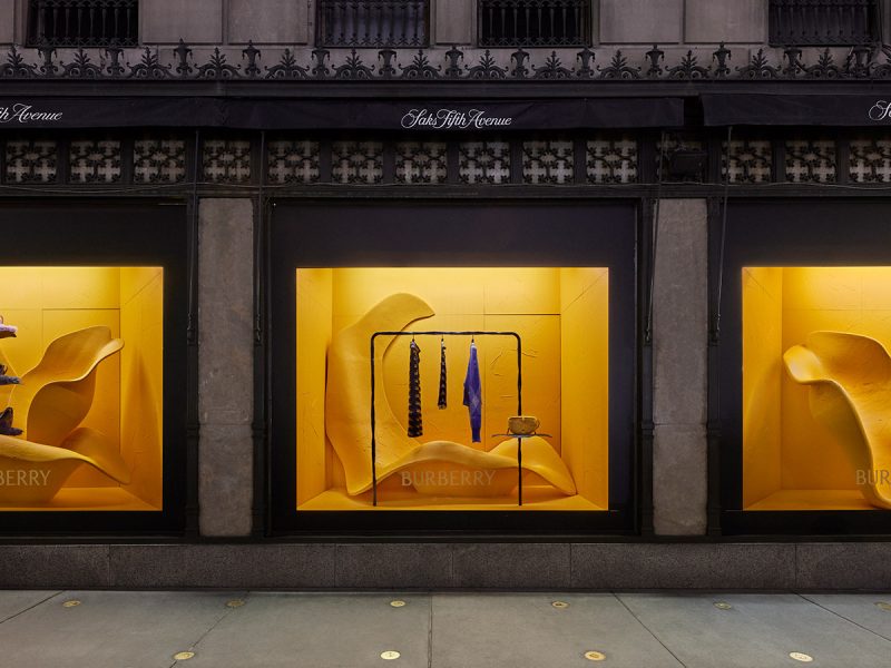 Burberry's Winter Collection by Daniel Lee is on Display at Saks