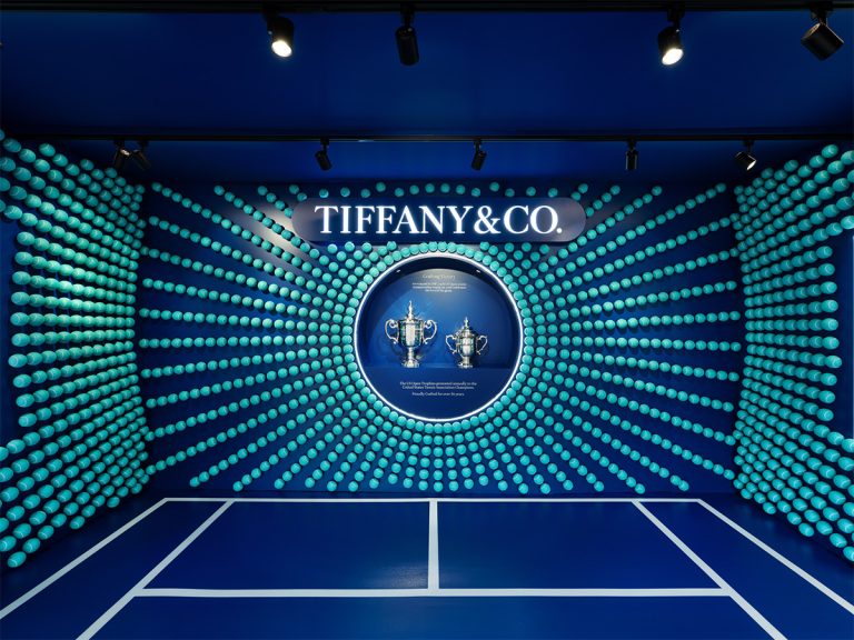 The Tiffany & Co. 2024 US Open Pop-up With Tennis Trophies