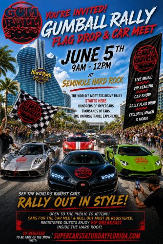 Gumball 3000 Miami to Mexico City Rally 2026 Begins the Road to the ...